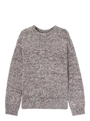 Le Kasha Long-sleeved Knitwear With Grosgrain Trim - Purple