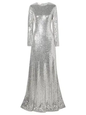 Michael Kors Sequined Gown - Gray