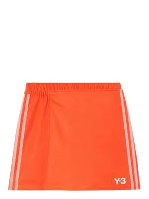 ADIDAS ORIGINALS Y-3 Firebird Striped Knitted Shorts - Orange