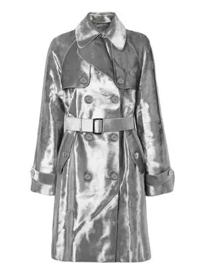 Michael Kors Double-breasted Trench Coat - Gray