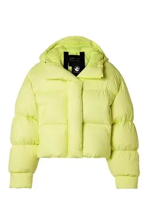 Cordova Hooded Quilted Down Jacket - Yellow