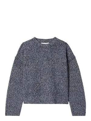 Proenza Schouler Remy Crew Neck Blended Sweater - Gray