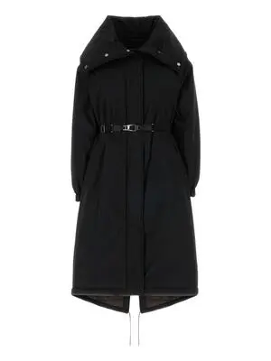 MOORER Eneida Belted Down Jacket - Black