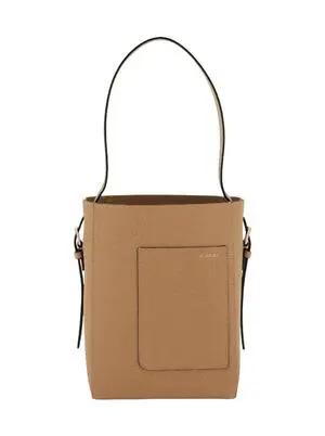 VALEXTRA Medium Soft Bucket Bag - Beige