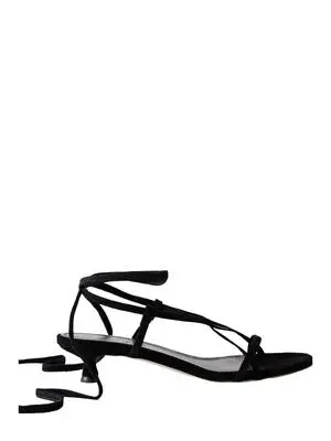 AeydĒ Strappy Low Heel Sandals - Black