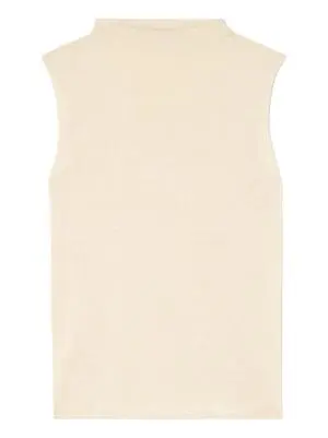 THE ELDER STATESMAN Cashmere Tank - Off White