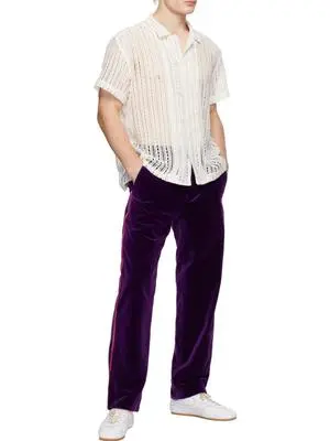 BODE Straight-leg Casual Pants - Purple