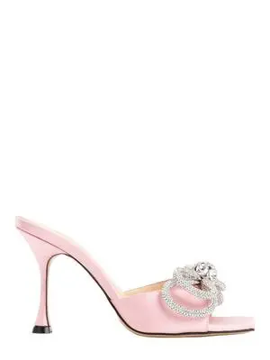 MACHMACH Double Bow 95mm Mules - Pink