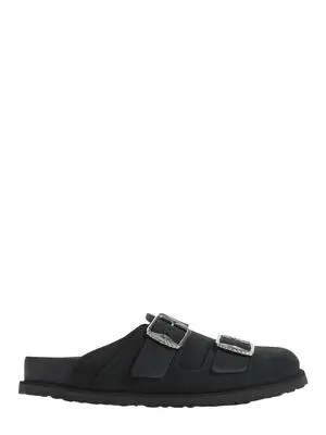 BIRKENSTOCK West Buckle-strap Mules - Black