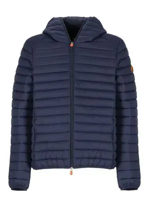 SAVE THE DUCK Hooded Puffer Jacket - Black
