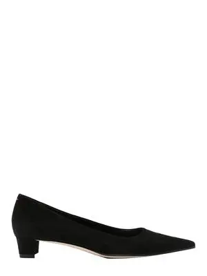 AeydĒ Aeyde Judi Black Suede Pointed Toe Pumps With 30mm Heel Black