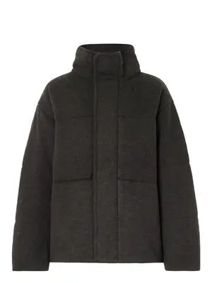 Le Kasha Long-sleeved Cotton-padded Jacket - Brown