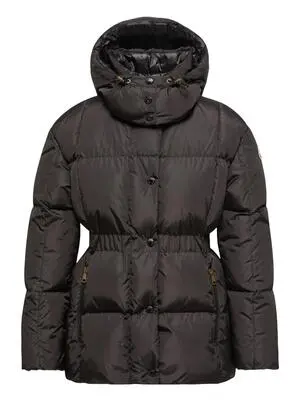 Moncler Agneux Hooded Short Down Jacket - Black
