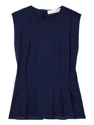 Proenza Schouler Makayla Pleated Vest - Navy Blue