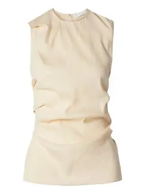 Proenza Schouler Anoushka Pleated Vest - Beige
