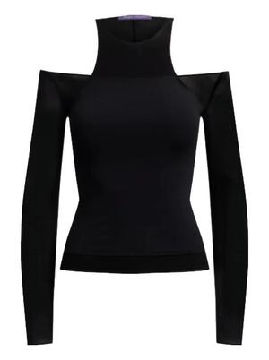Ralph Lauren Maxine Layered Racerback Top - Black
