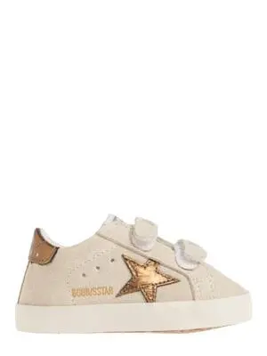 GOLDEN GOOSE Round Toe Velcro Sneakers - Cream