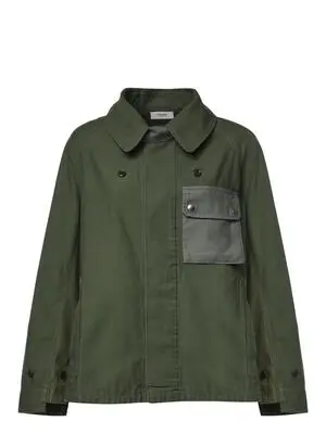 Celine Collared Long-sleeved Casual Jacket - Black