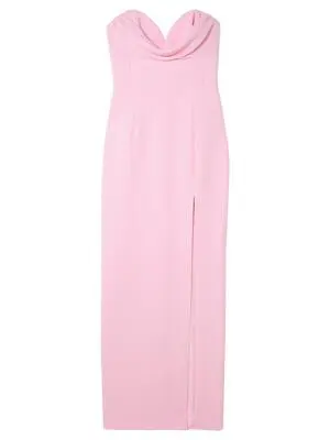 Rebecca Vallance Skyla Strapless Draped Evening Gown - Pink