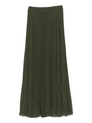 Patrizia Pepe Pleated Maxi Skirt - Green