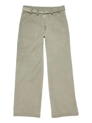 Acne Studios Belted Straight-leg Trousers - Clay Beige
