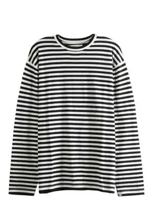 Extreme Cashmere Long-sleeved Striped T-shirt - Breton