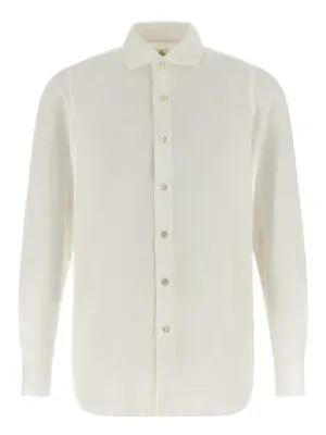 FINAMORE 1925 Gaeta Corduroy Shirt - White