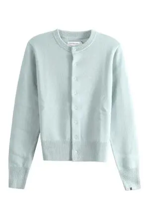 Extreme Cashmere Long Sleeve Single-breasted Cardigan - Glass