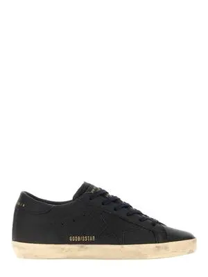 GOLDEN GOOSE Super-star Leather Sneakers - Navy Blue