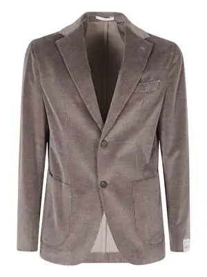 Eleventy Long Sleeve Corduroy Blazer - Dark Brown