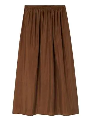 American Vintage Elastic Waistband A-line Midi Skirt - Buchert