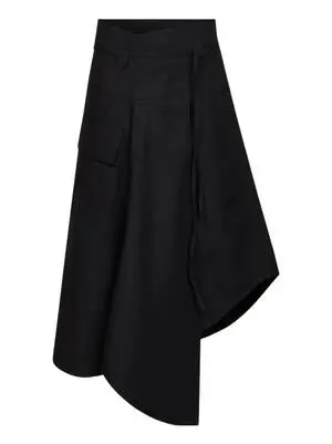 Bottega Veneta Asymmetrical Skirt - Black