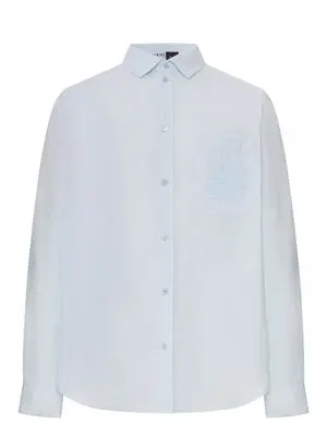 Loewe X Paula's Ibiza Anagram-embroidered Shirt - Blue