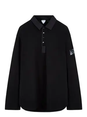 Bottega Veneta Collared Long-sleeve Polo Shirt - No