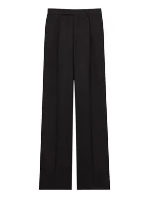Saint Laurent Saint Laurent Fluid Mid-Rise Pants Black