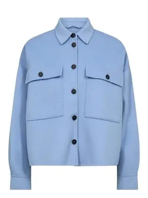 Max Mara Long Sleeve Casual Jacket - Light Blue
