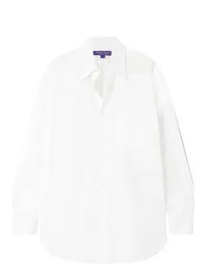 RALPH LAUREN Ralph Lauren Damien Embroidered Cotton Poplin Shirt