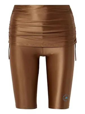 Adidas By Stella McCartney Layered Design Shorts - Light Brown