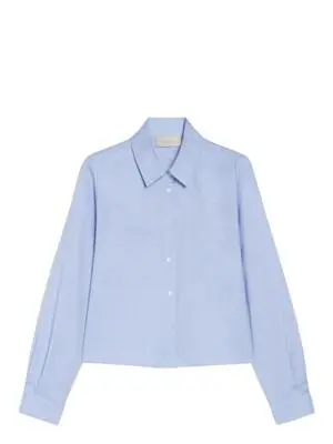 IBLUES Boxy Fit Shirt With Patch Pockets - Light Blue
