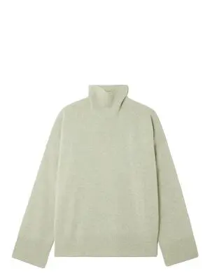 Le Kasha Organic Cashmere Turtleneck Sweater - Nude