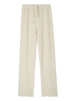 American Vintage Elastic Waist Casual Pants - Nude
