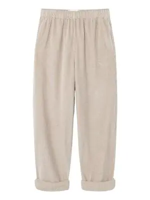 American Vintage Elastic Waist Pants - Nude