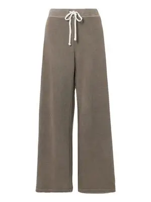 JAMES PERSE Wide Leg Drawstring Sweatpants - Gray-green