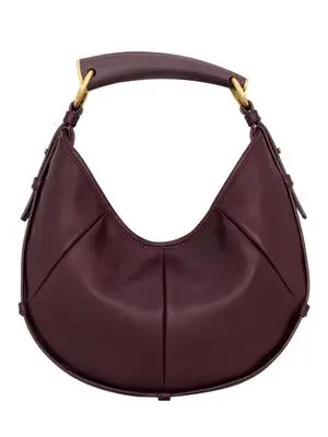 Saint Laurent Saint Laurent Mombasa Small Hobo Bag Rouge Cabernet