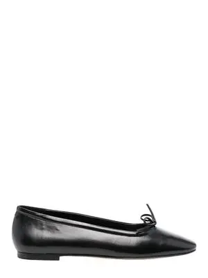 AeydĒ Bow Detail Ballerinas - Black