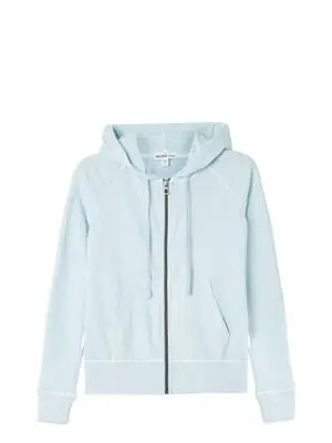 JAMES PERSE Long-sleeved Hooded Sweatshirt - Blue