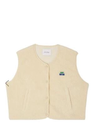 American Vintage Sleeveless Vest With Snap Fastening - Nude