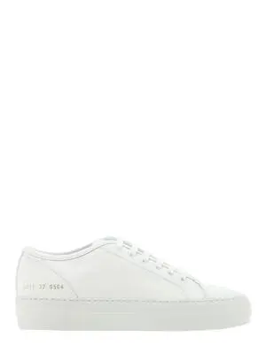 COMMON PROJECTS Common Projects Logo Sports Low-Top Sneakers With Thick Soles White