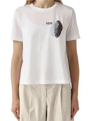 Max Mara Logo-print Short-sleeve T-shirt - White