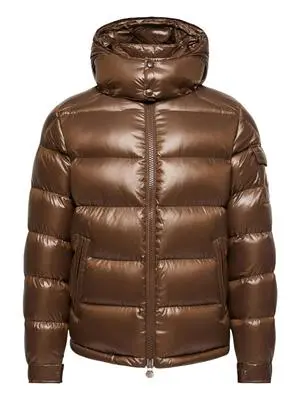 Moncler Maya Hooded Short Down Jacket - Brown